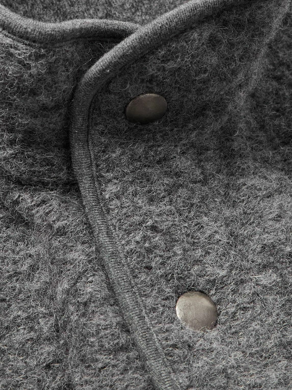 Hartford - Jock Wool-Blend Bouclé Bomber Jacket - Gray Hartford