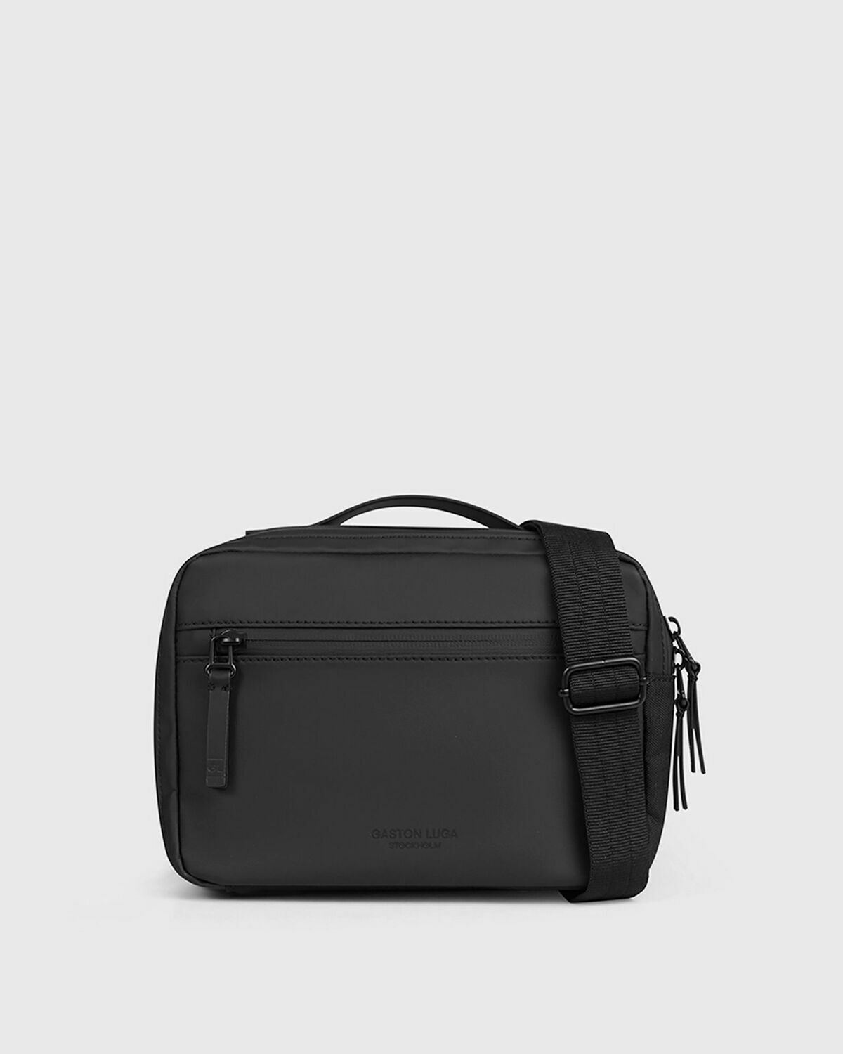 Gaston Luga DÄSH BOX BAG Black Mens Messenger & Crossbody Bag Gaston Luga