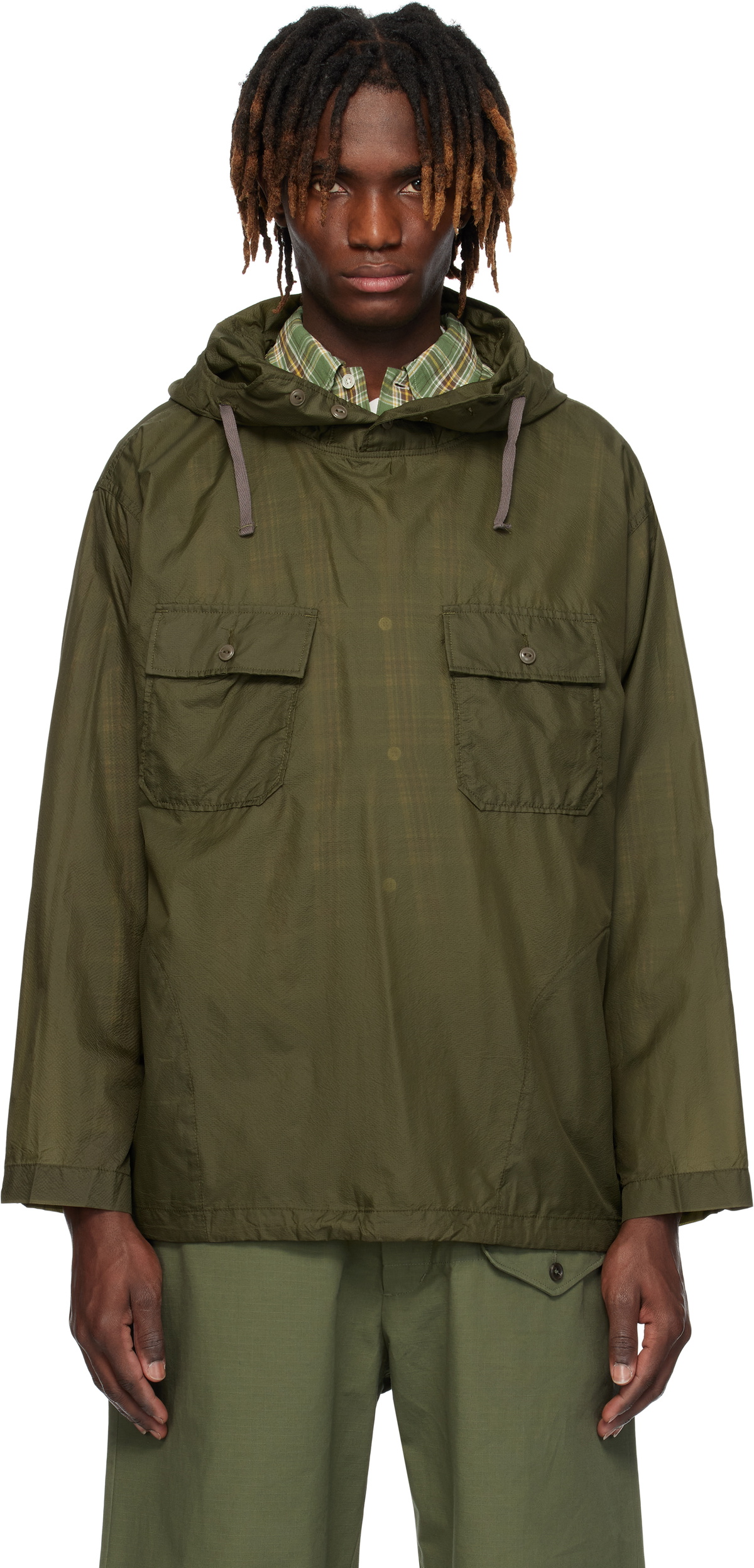Engineered Garments Khaki Cagoule Jacket Engineered Garments