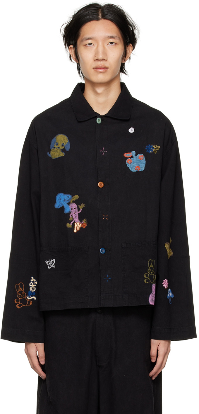 Story mfg. Black Short On Time Jacket Story Mfg.