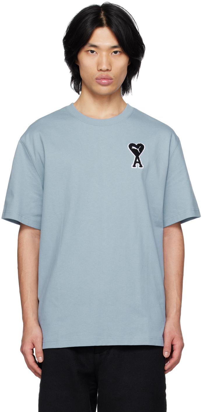AMI Paris Blue Puma Edition T-Shirt AMI