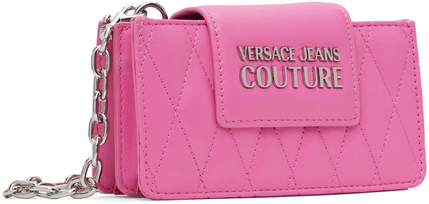Versace Jeans Couture Pink Quilted Bag Versace