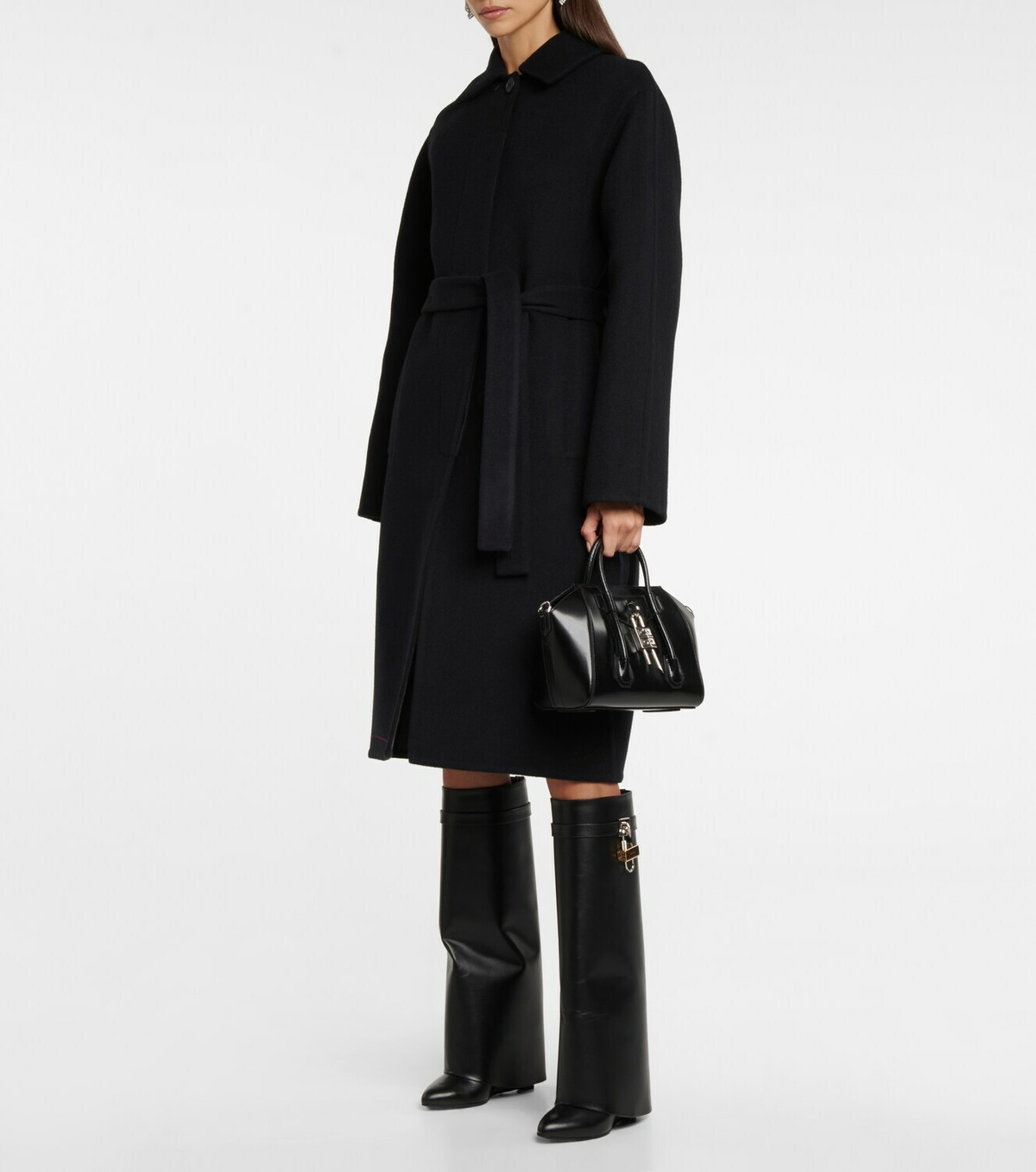 Givenchy - Belted wool and silk coat Givenchy