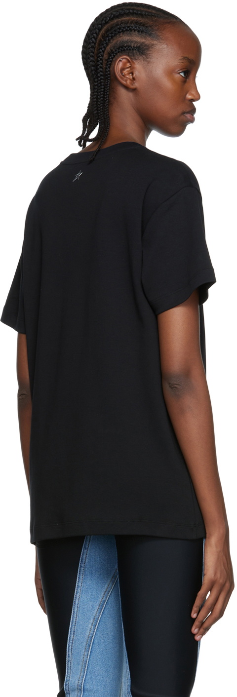 Mugler Black Bonded T-Shirt Mugler