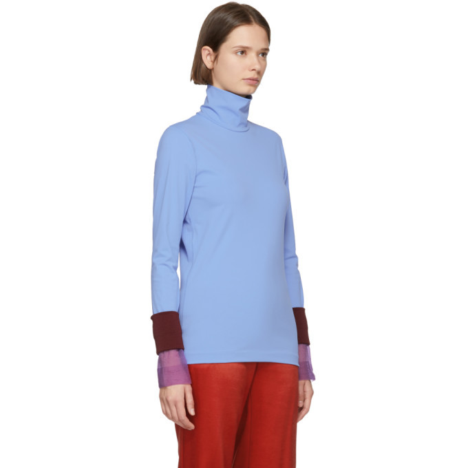 Toga Blue Open Back Turtleneck Toga Pulla