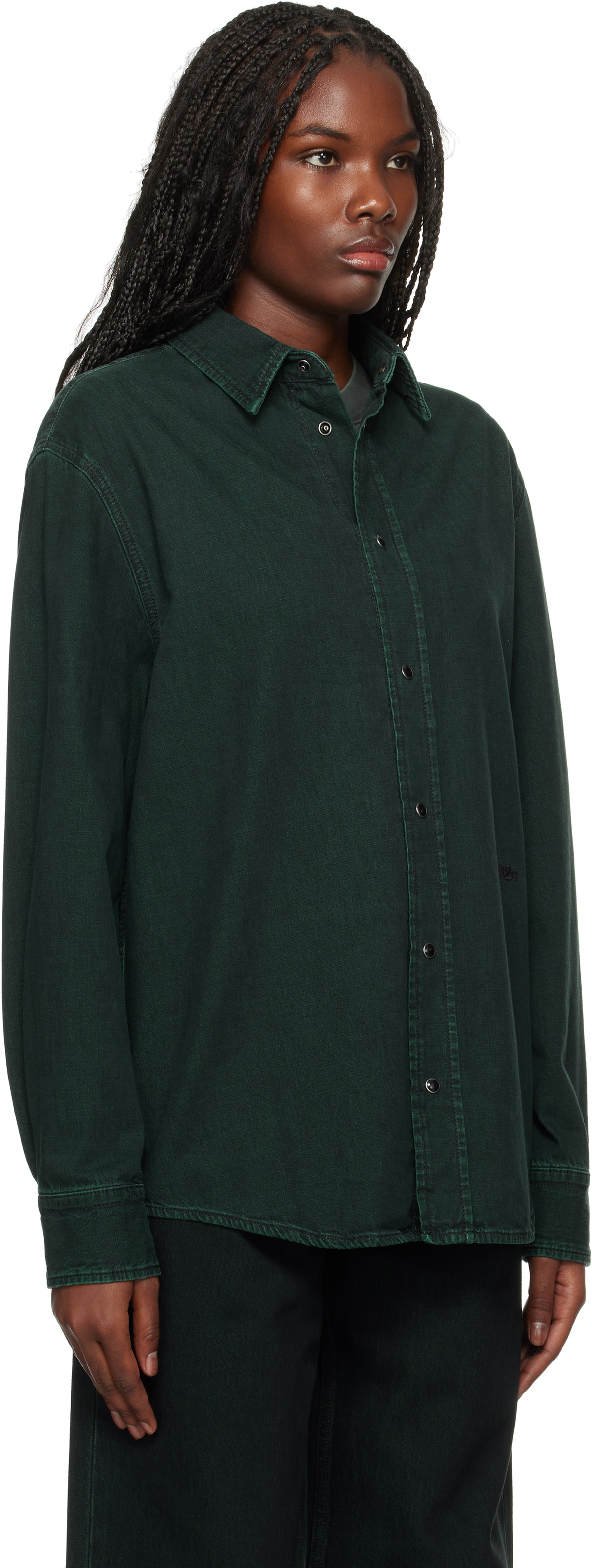 032c Green Goya Denim Shirt 032c