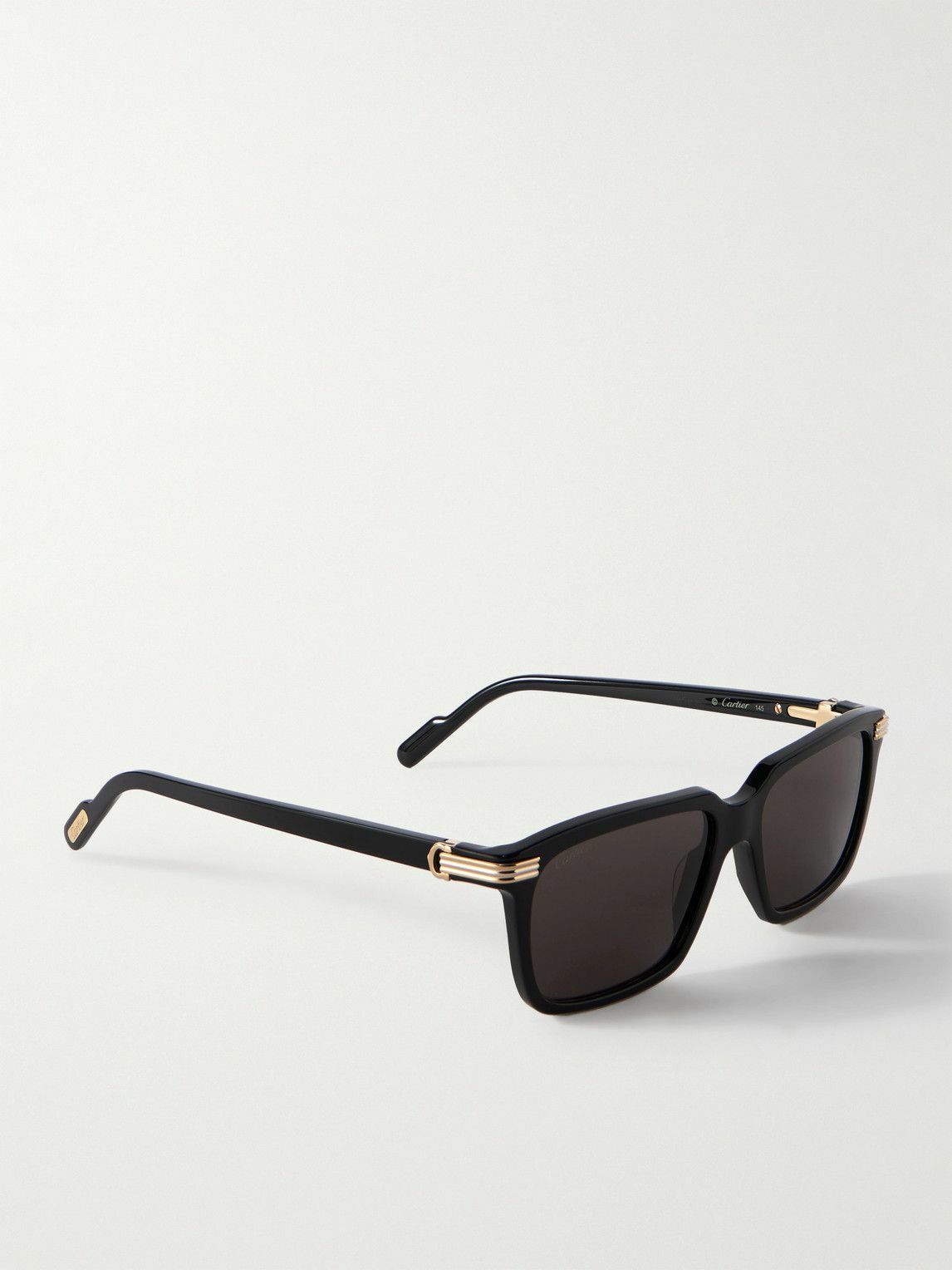 Cartier Eyewear - Rectangular-Frame Acetate Sunglasses Cartier