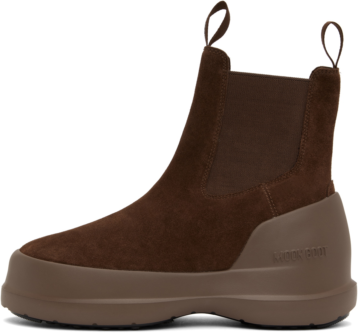 Moon Boot Brown Luna Suede Chelsea Boots Moon Boot