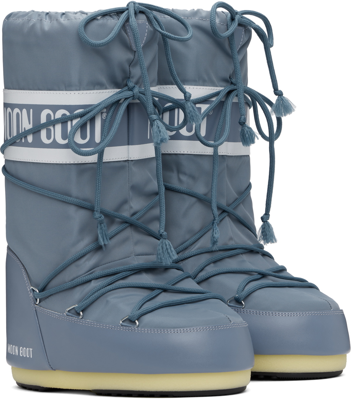 Moon Boot Blue Icon Nylon Boots Moon Boot