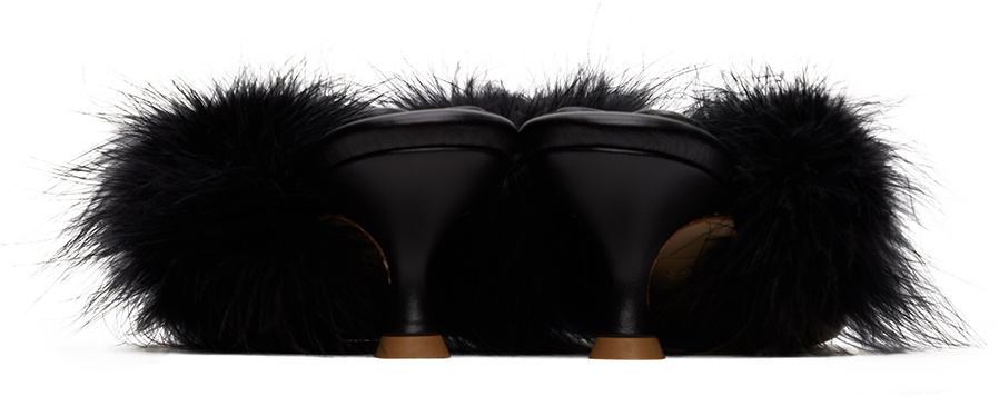 Sleeper Black Pom Heeled Sandals Sleeper