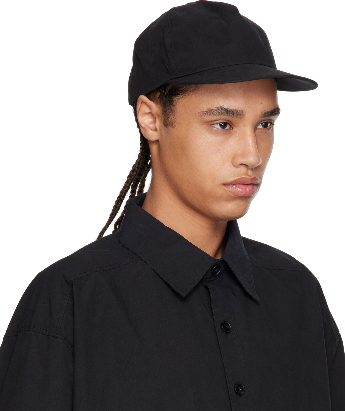 Seventh Black Cotton Cap Seventh