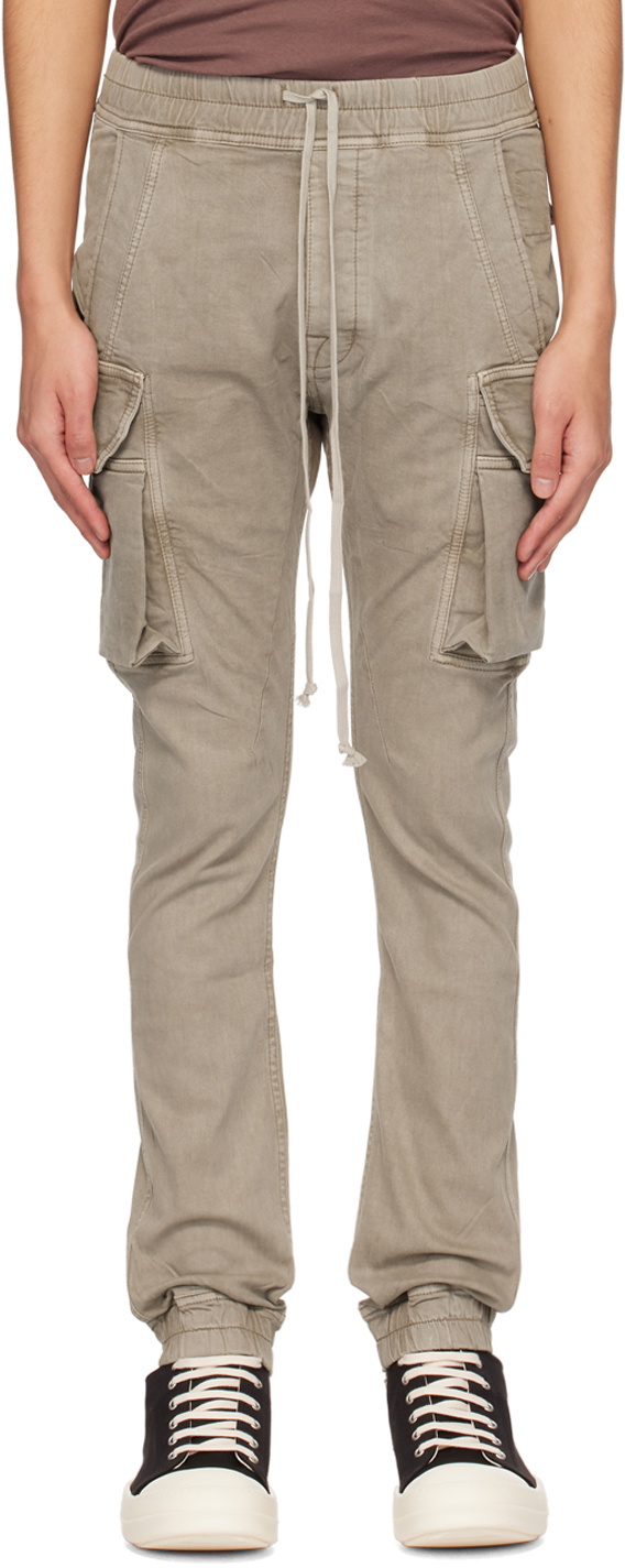 Rick Owens DRKSHDW Off-White Mastodon Cut Denim Cargo Pants Rick Owens ...