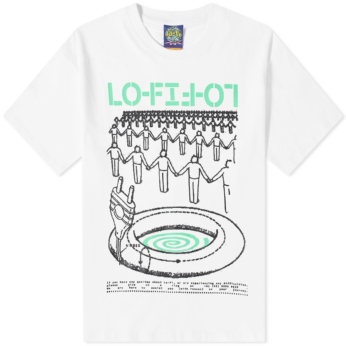 Lo-Fi Men's Leader T-Shirt in White Lo-Fi
