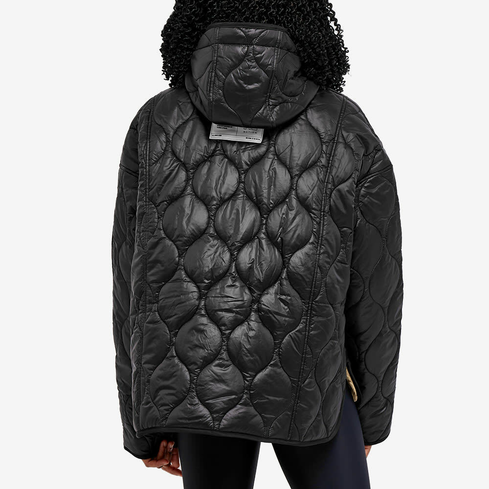 P.E Nation Women's Advocate Longline Padded Jacket in Black P.E Nation