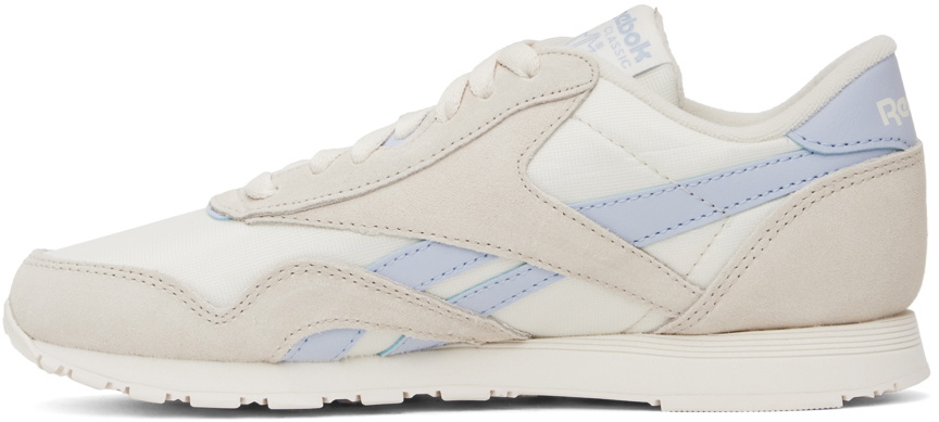 Reebok Classics Off-White & Blue Classic Nylon Sneakers Reebok Classics