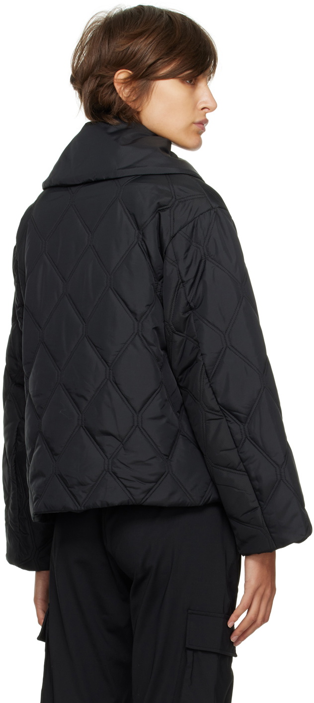 GANNI Black Quilted Jacket GANNI