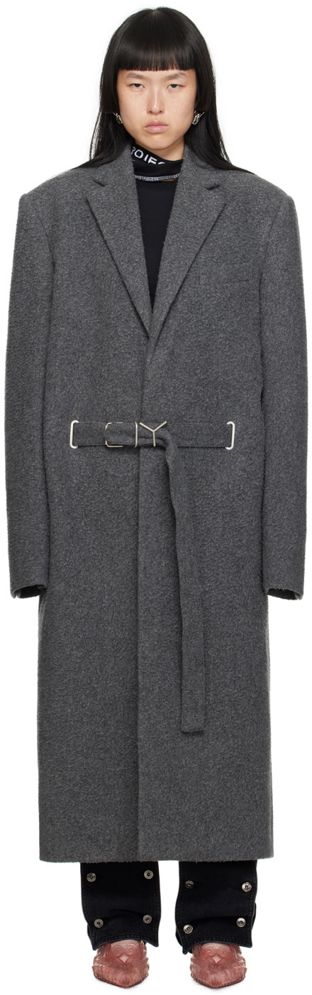 Y/Project Gray Y Belt Coat Y/Project