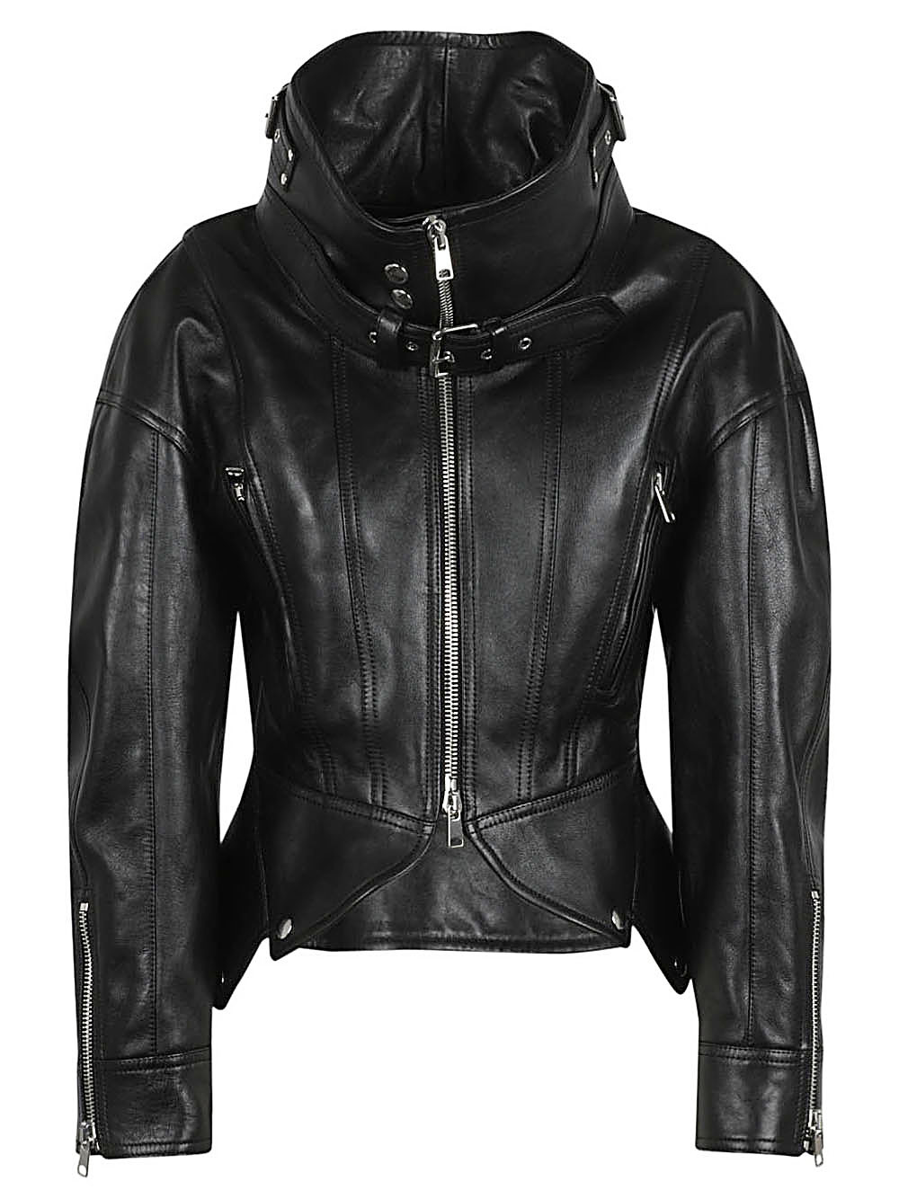 ALEXANDER MCQUEEN - Leather Biker Jacket Alexander McQueen