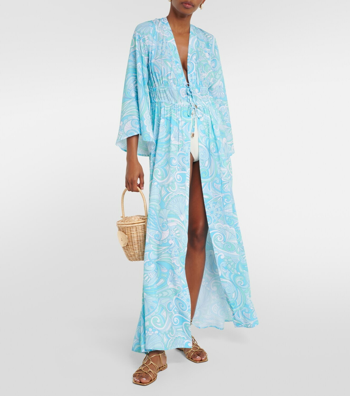 Melissa Odabash Farrah printed kaftan Melissa Odabash