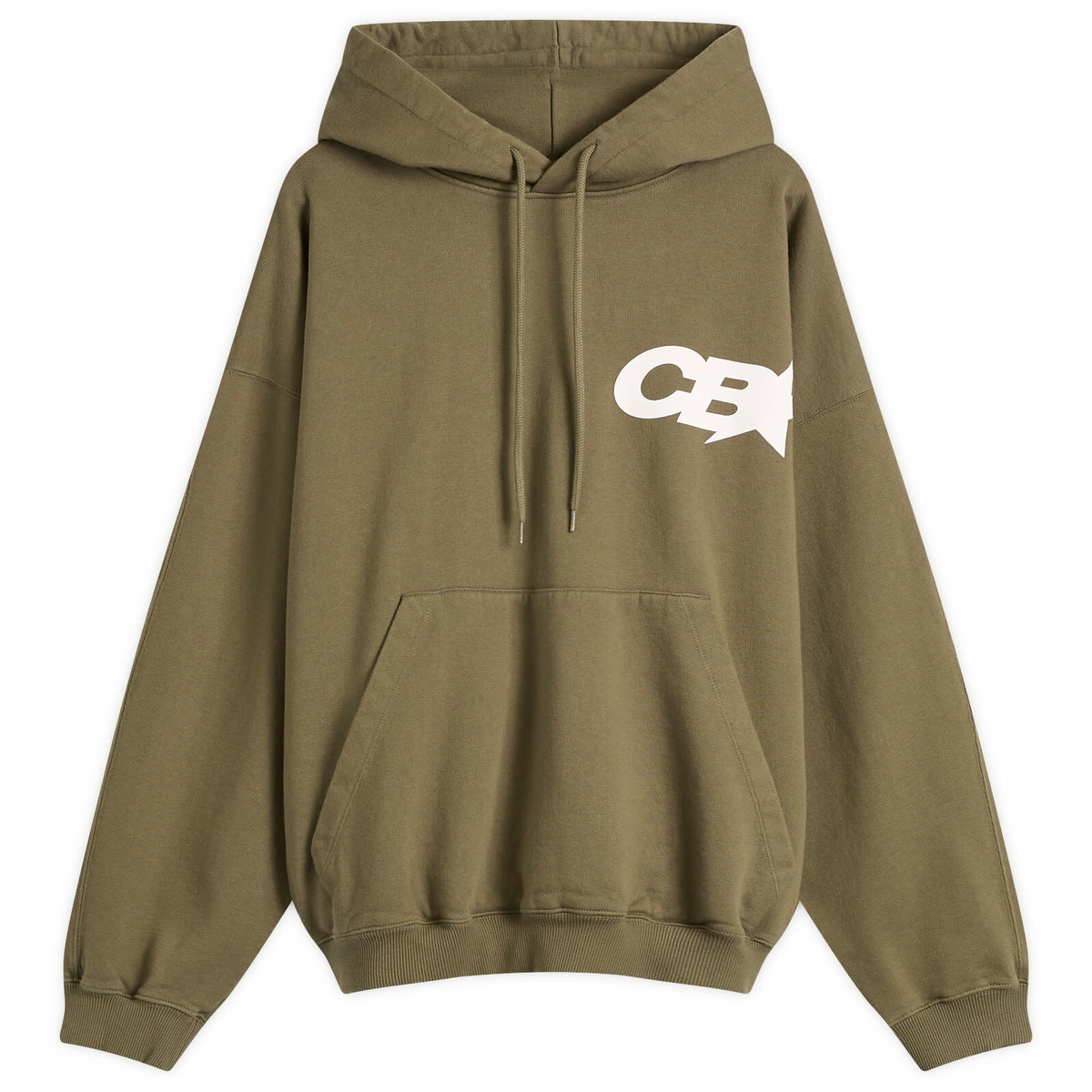 Cole Buxton Men's CB Star Racing Hoodie in Khaki Cole Buxton