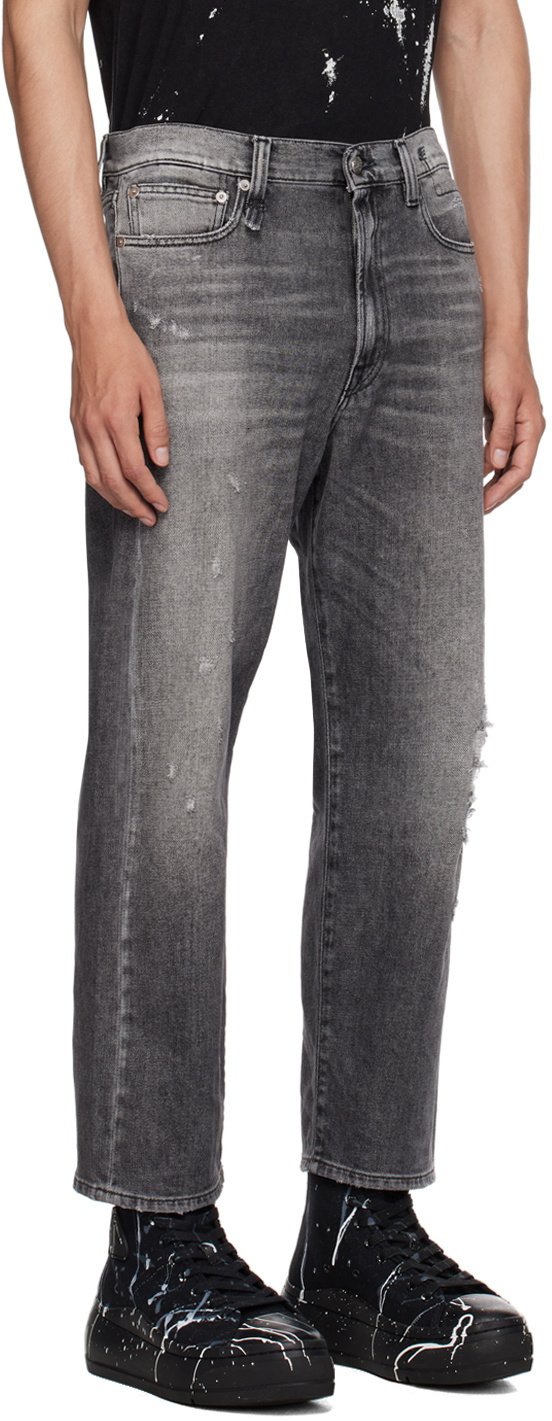 R13 Gray Boyfriend Jeans R13