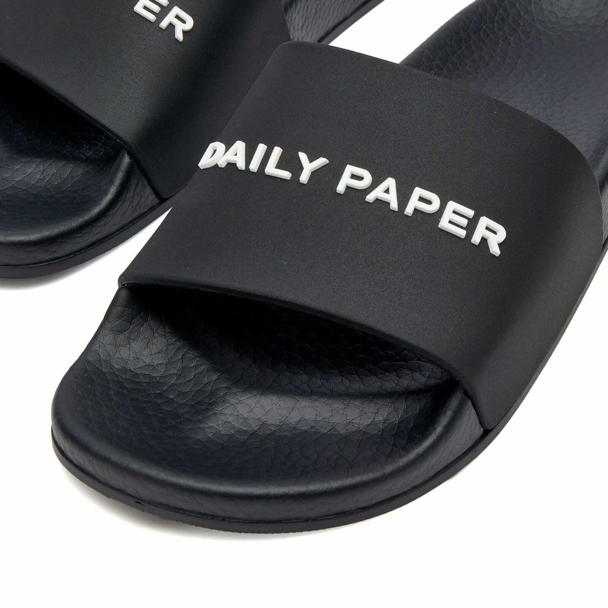 Daily Paper Women's Reslider Logo Slide in Black Daily Paper