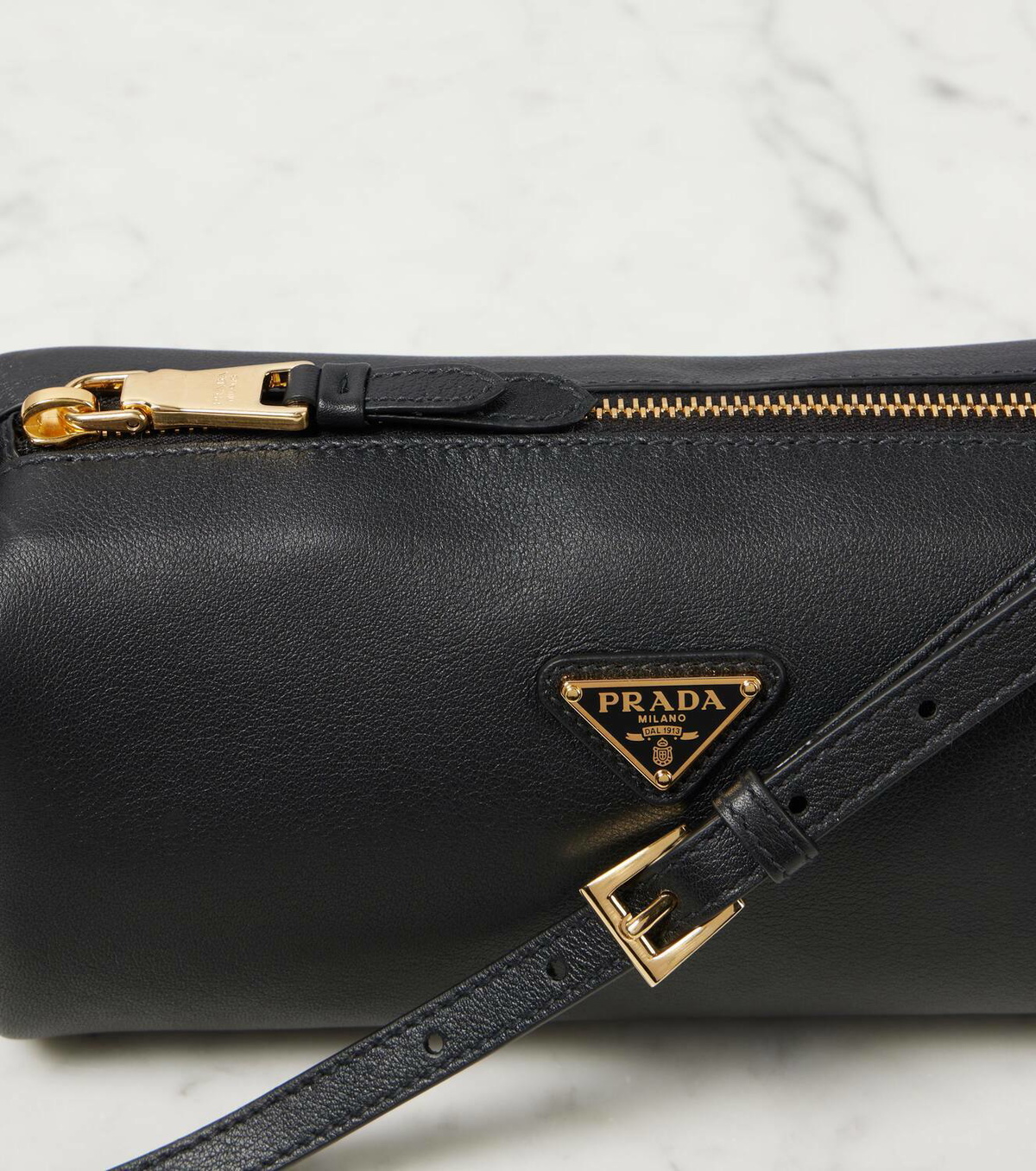 Prada Mini logo leather shoulder bag Prada