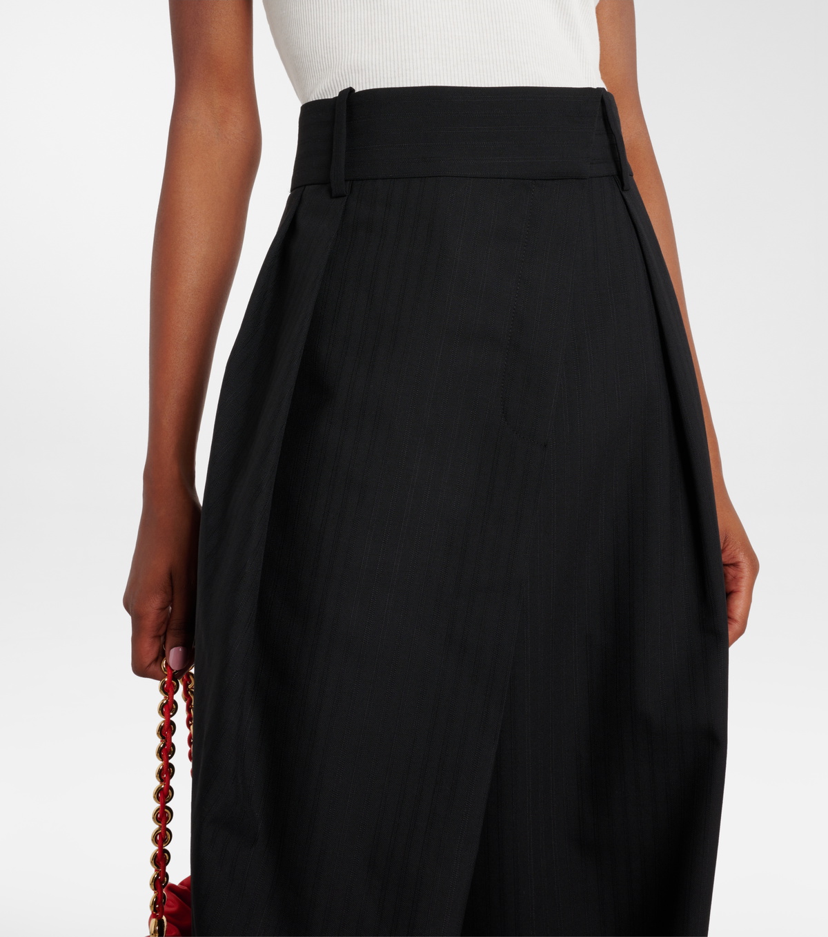 Loewe Wrap wool wide-leg pants Loewe