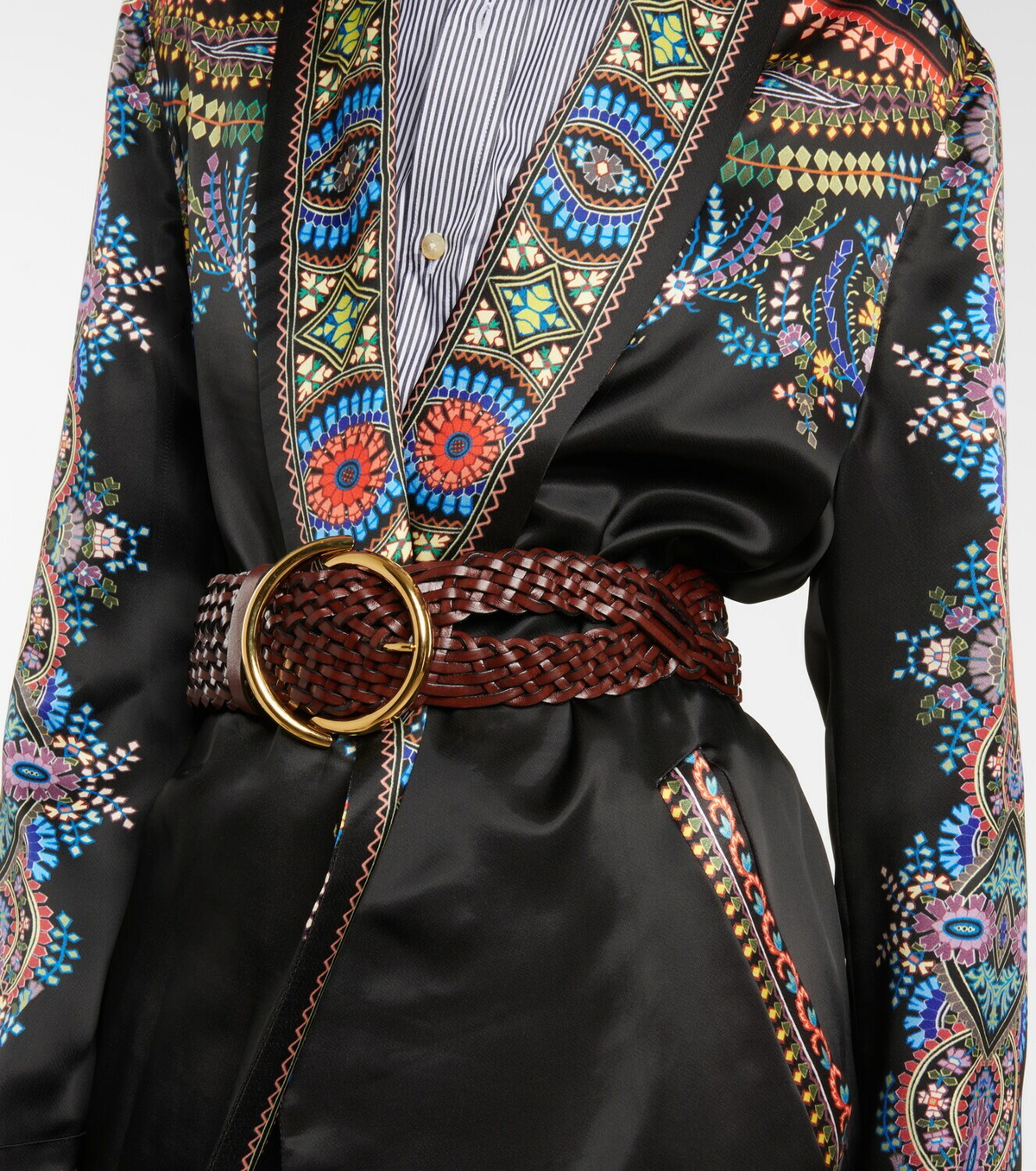 Etro Woven leather belt Etro