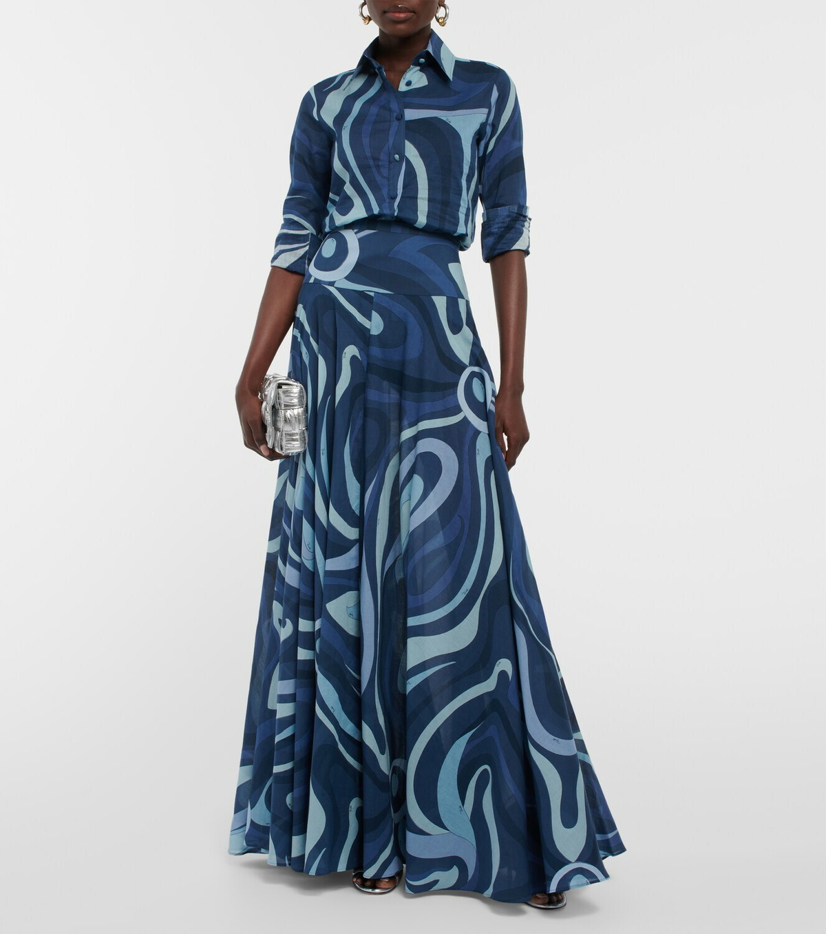 Pucci Marmo-print cotton shirt Emilio Pucci