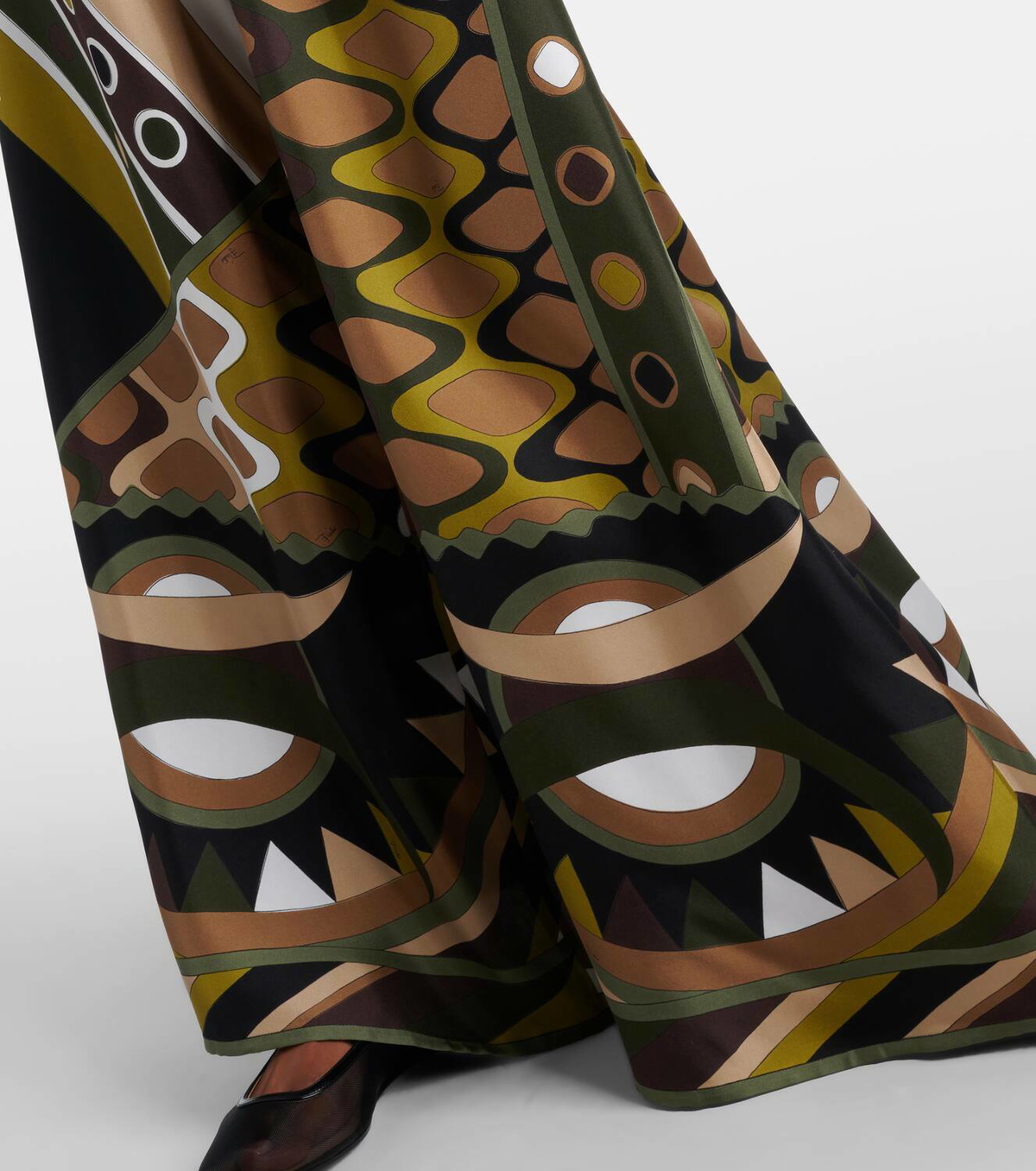 Pucci Vivara high-rise silk wide-leg pants Emilio Pucci