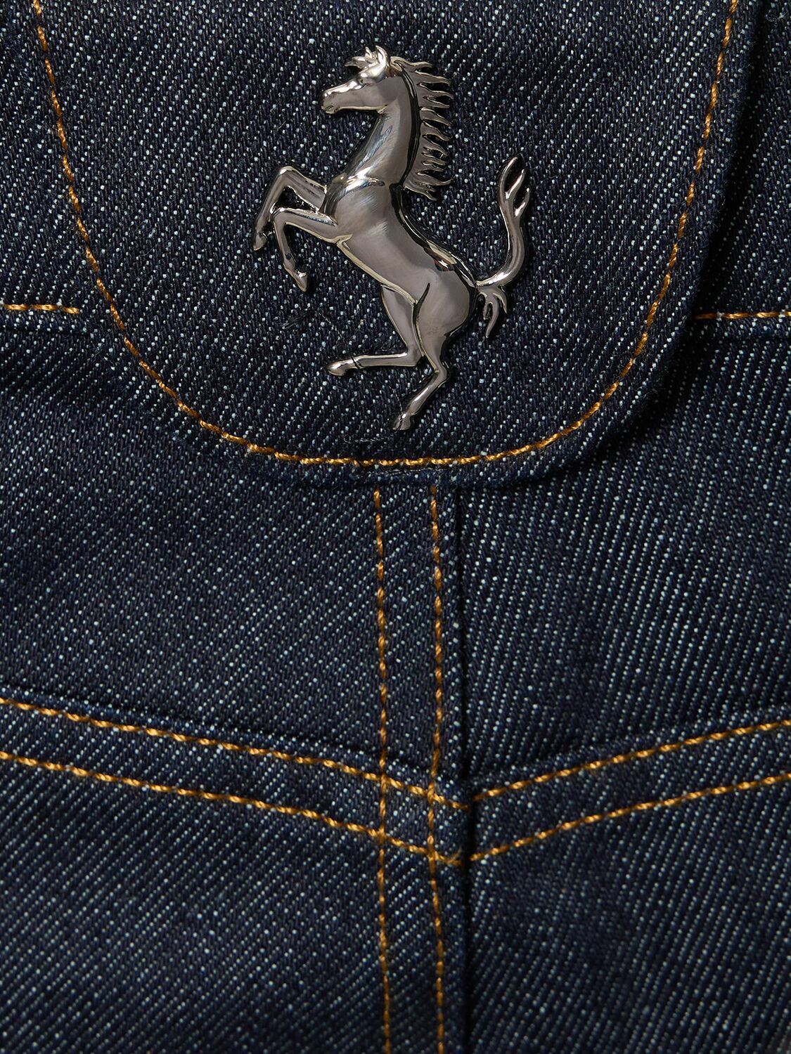 FERRARI - 19.5cm Straight Rinse Cotton Denim Jeans Ferrari