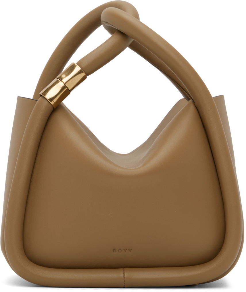 BOYY Brown Wonton 20 Top Handle Bag BOYY