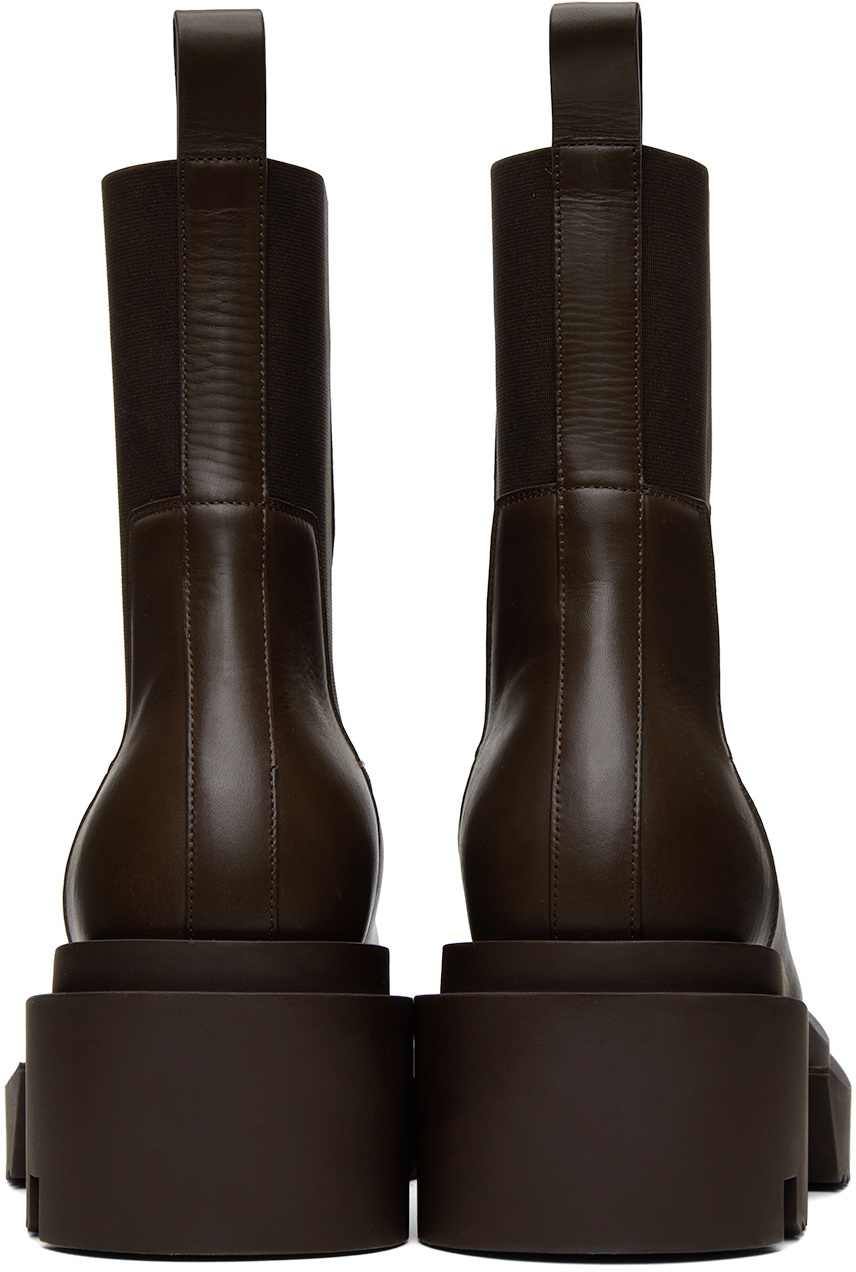 Rick Owens Brown Beatle Bogun Boots Rick Owens