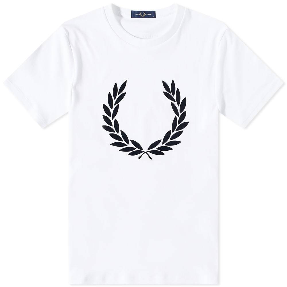 Fred Perry Flock Laurel Wreath Tee Fred Perry