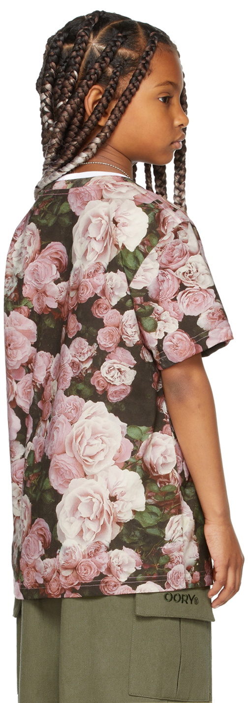 drew house SSENSE Exclusive Kids Khaki & Pink Painted Mascot T-Shirt ...