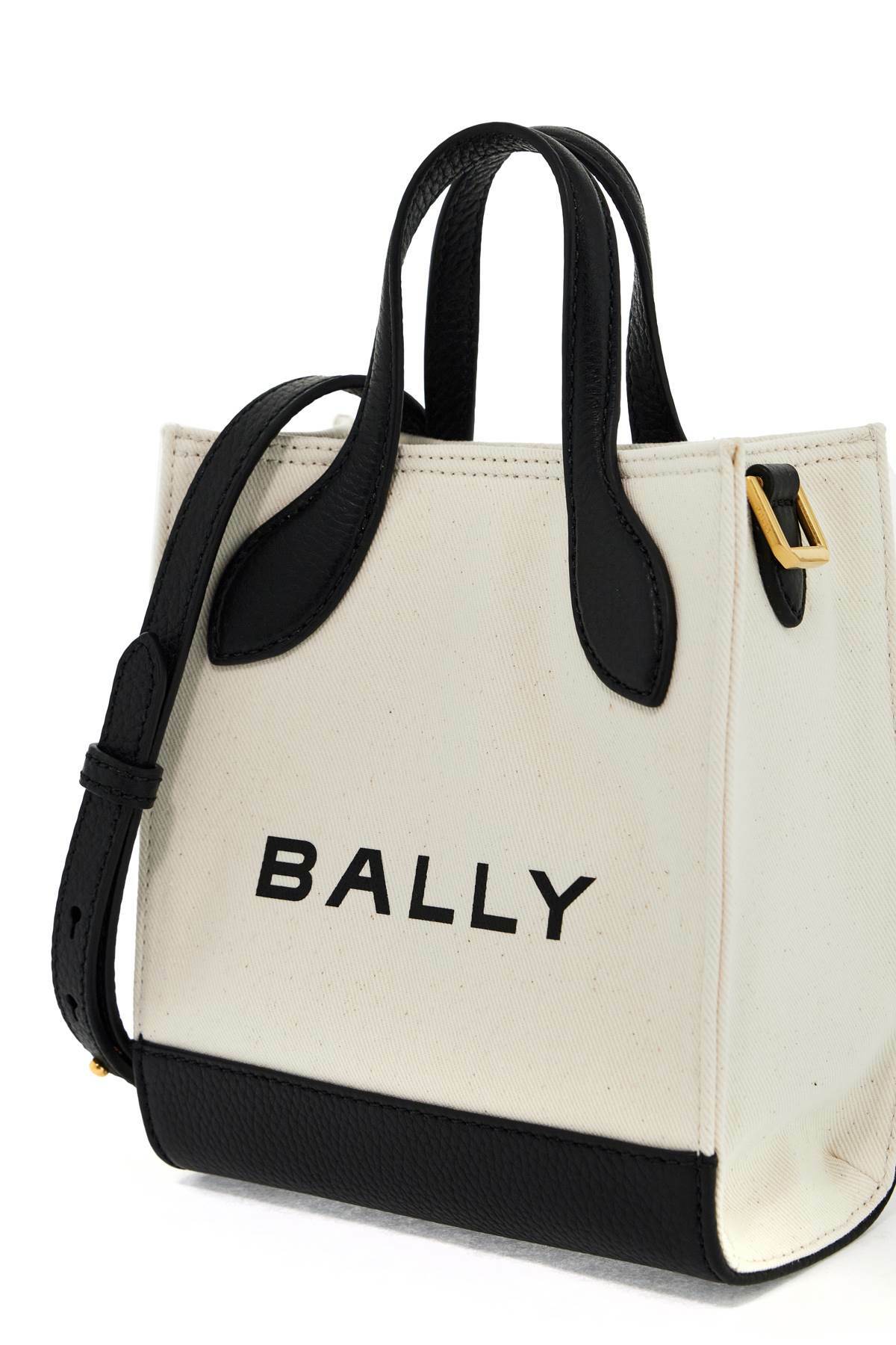 BALLY mini fabric bar bag in 8 Neutro Bally