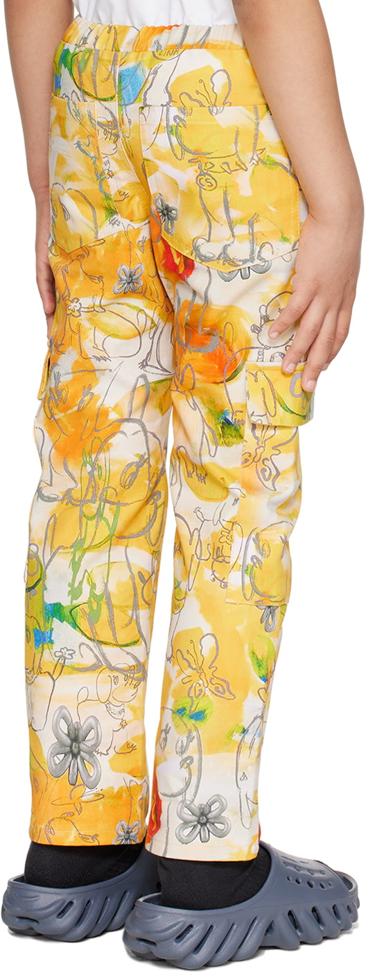 Collina Strada Kids Yellow Chason Cargo Pants Collina Strada