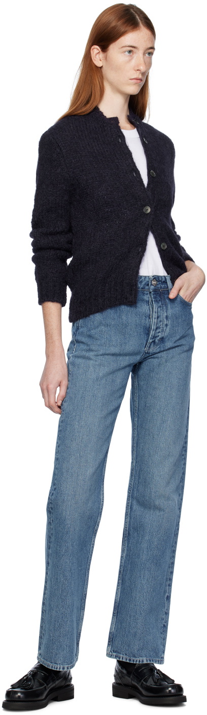 Our Legacy Blue Linear Cut Jeans Our Legacy