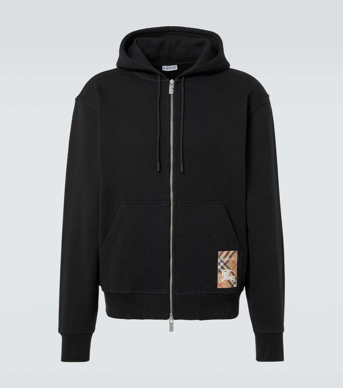 Burberry EKD zip-up cotton jersey hoodie Burberry