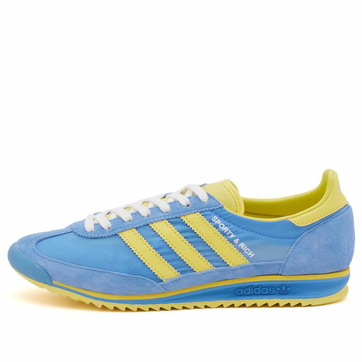 Adidas x Sporty & Rich SL72 Sneaker in Real Blue/Light Yellow/White adidas