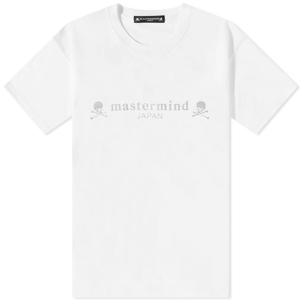 MASTERMIND WORLD Men's Reflective T-Shirt in White MASTERMIND WORLD