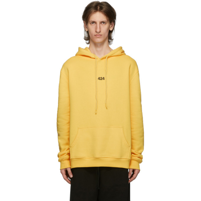 424 Yellow Logo Hoodie 424