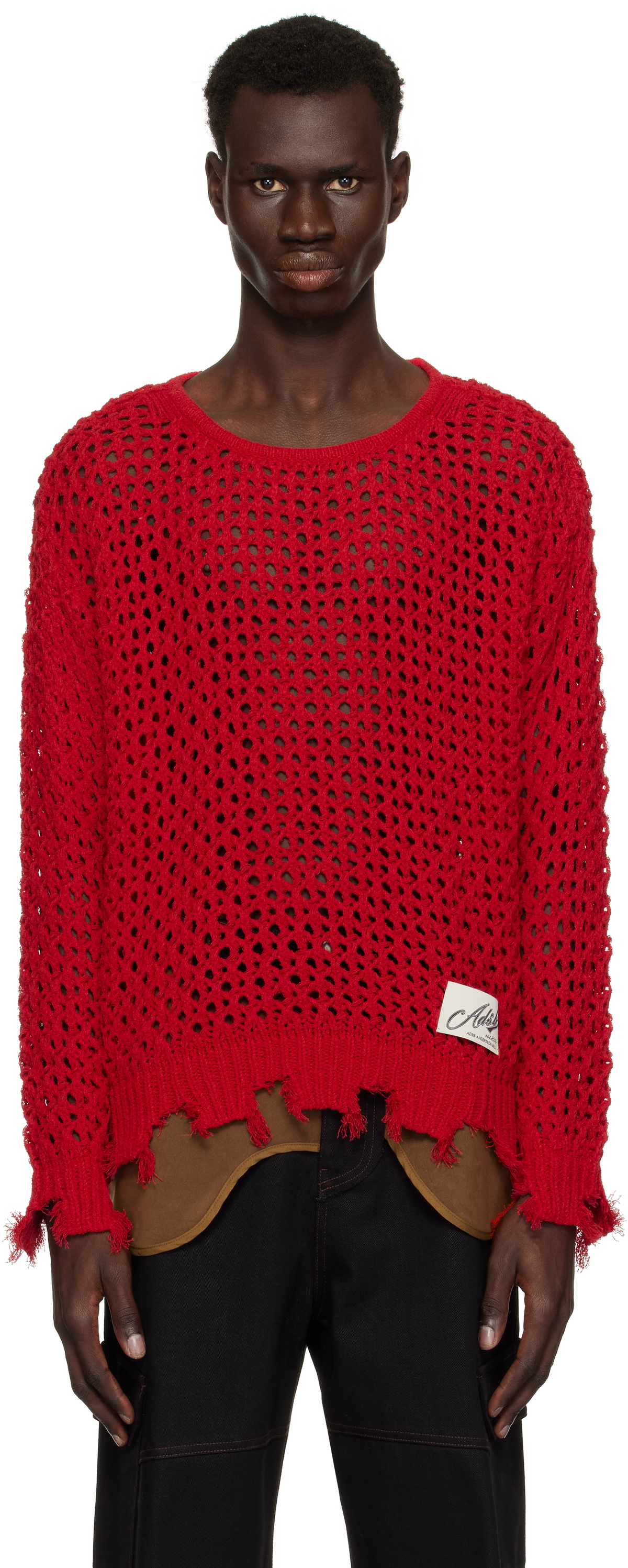 Andersson Bell Red Damaged Sweater Andersson Bell