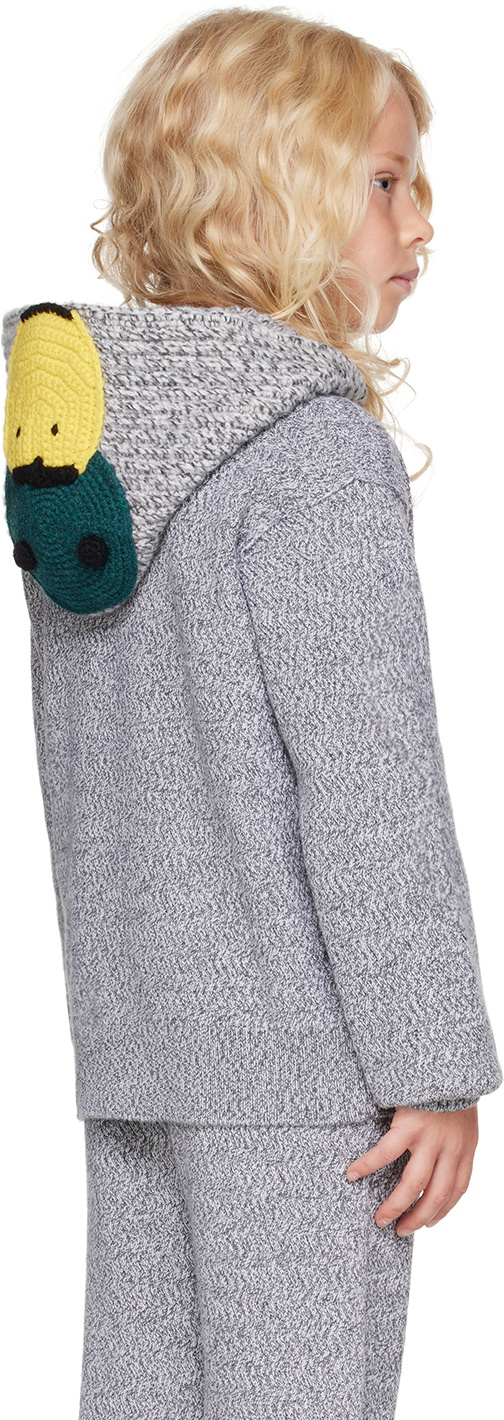 Burberry Kids Gray Duck Hoodie Burberry