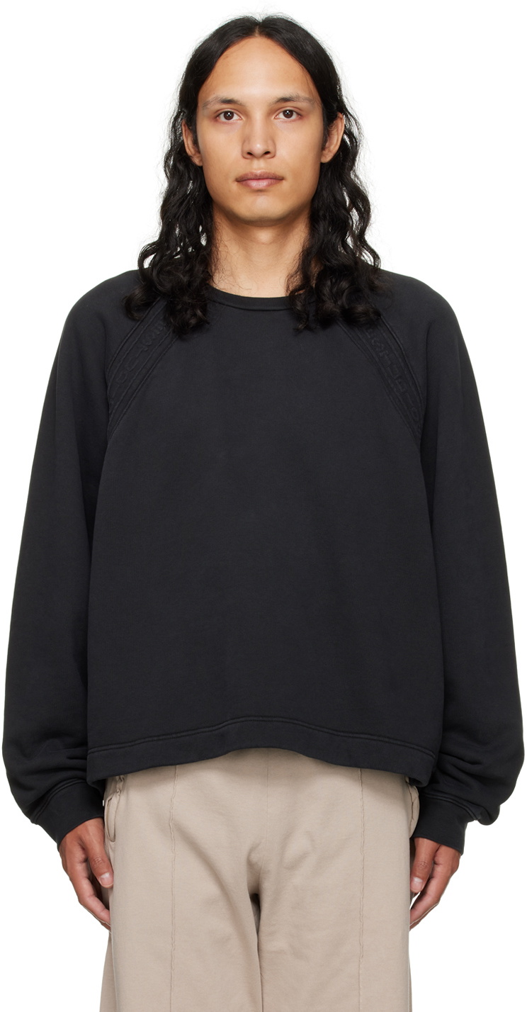 Acne Studios Black Embossed Sweatshirt Acne Studios
