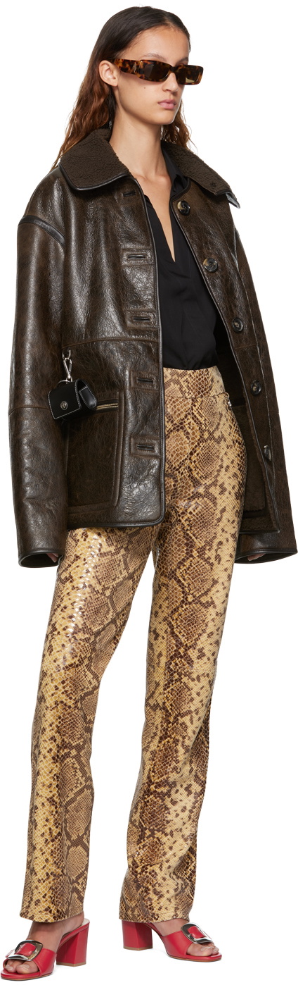 Saks Potts Brown Ada Shearling Jacket Saks Potts