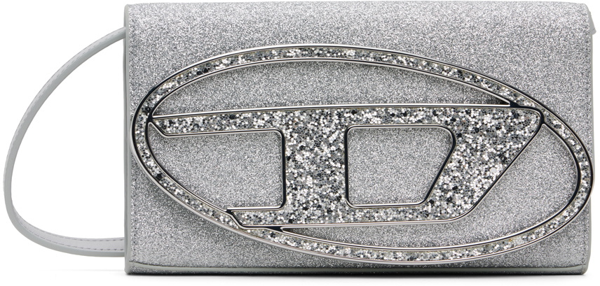 Diesel Silver 1dr Wallet Strap Bag Diesel