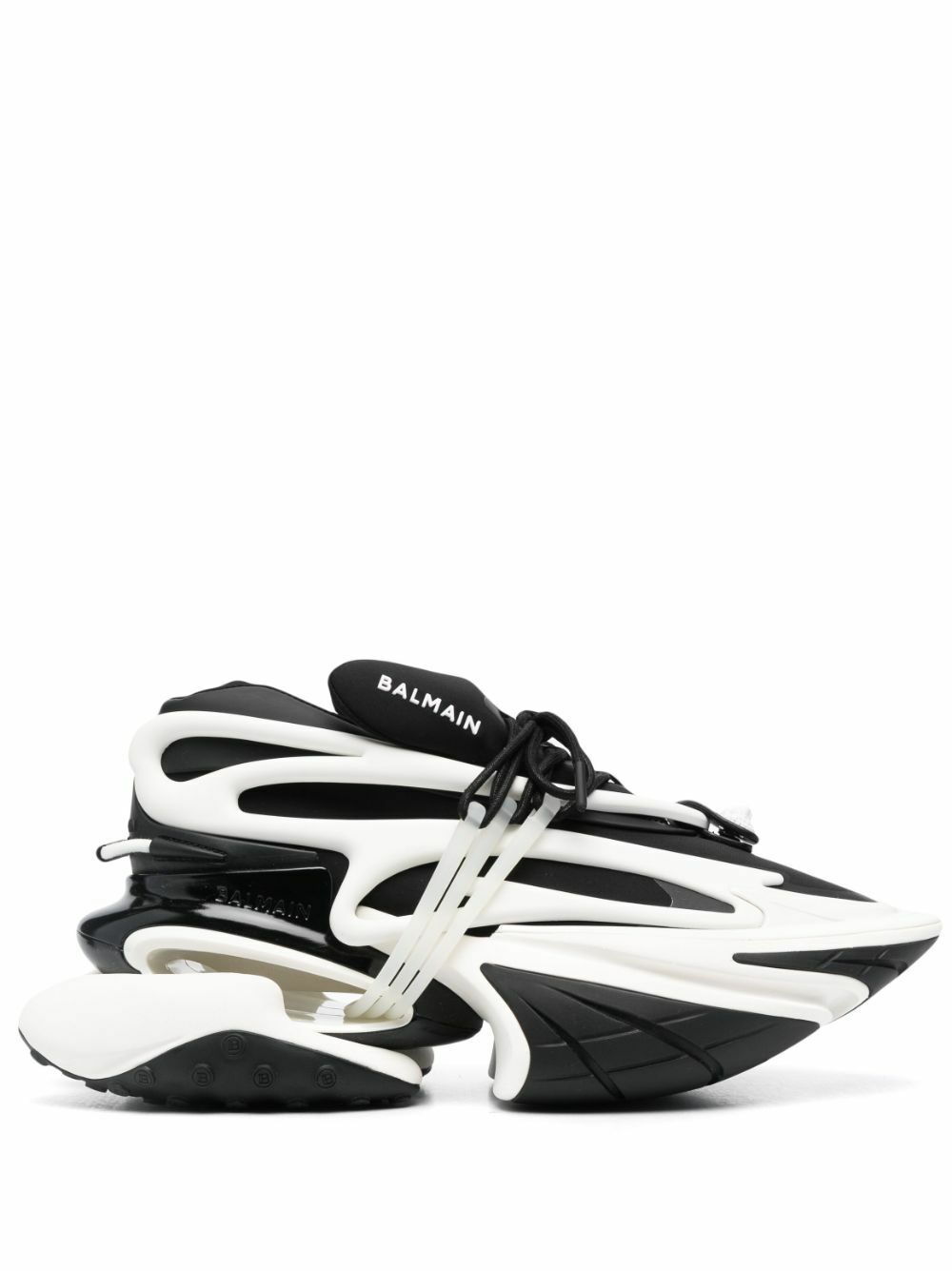 Balmain White Unicorn Leather Sneakers Balmain
