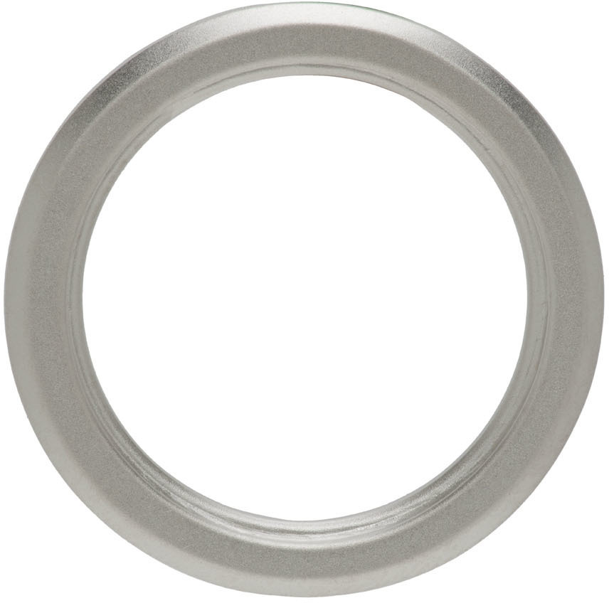 Wooyoungmi SSENSE Exclusive Silver Matte Curve Bold Ring Wooyoungmi